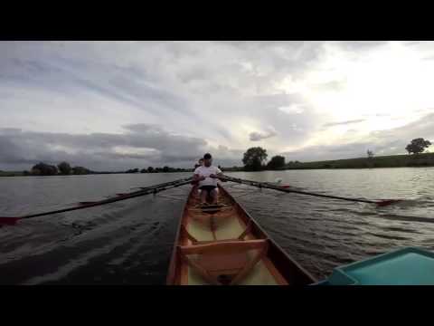 Aviron sortie Yolette (La Yole Hamoise Basse ham) - YouTube