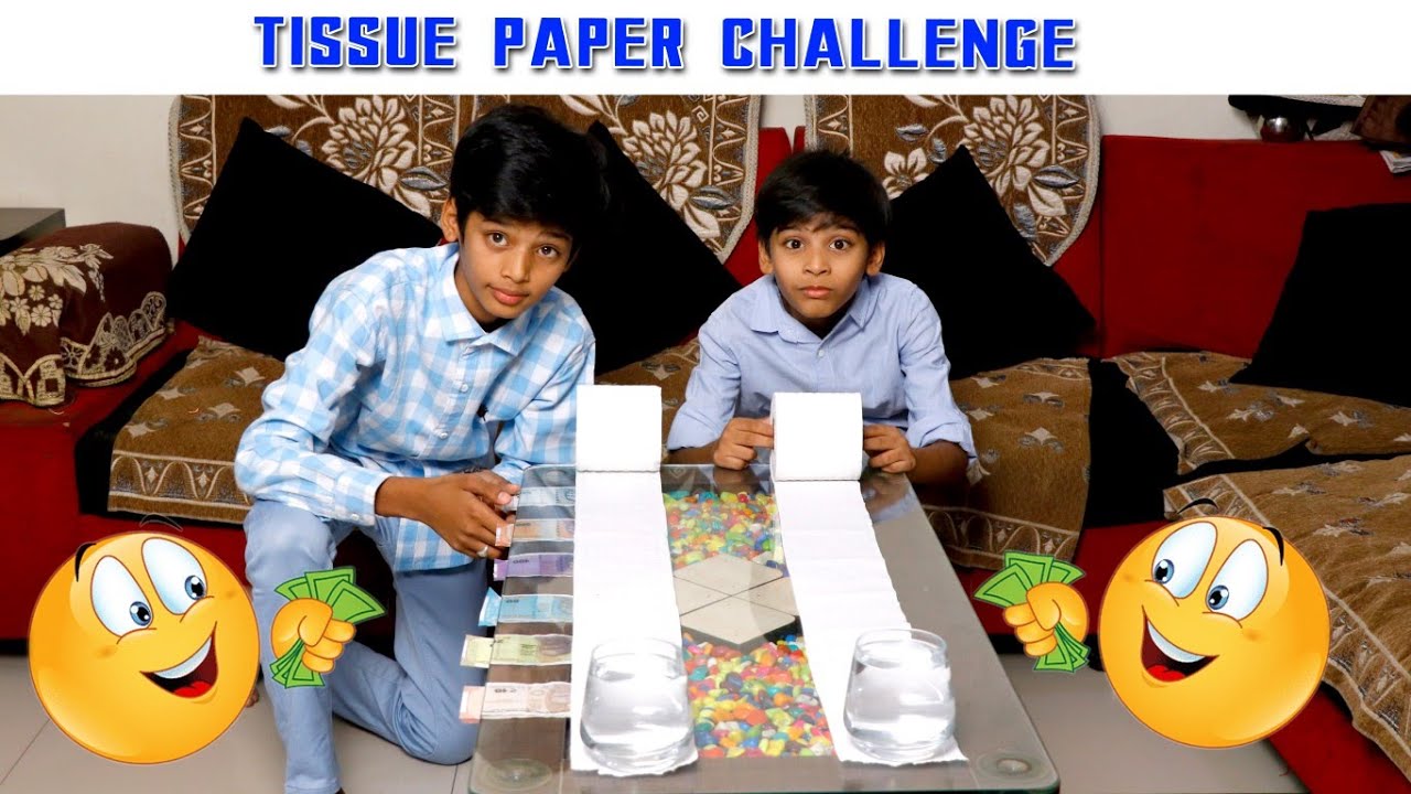 TISSUE PAPER CHALLENGE - YouTube