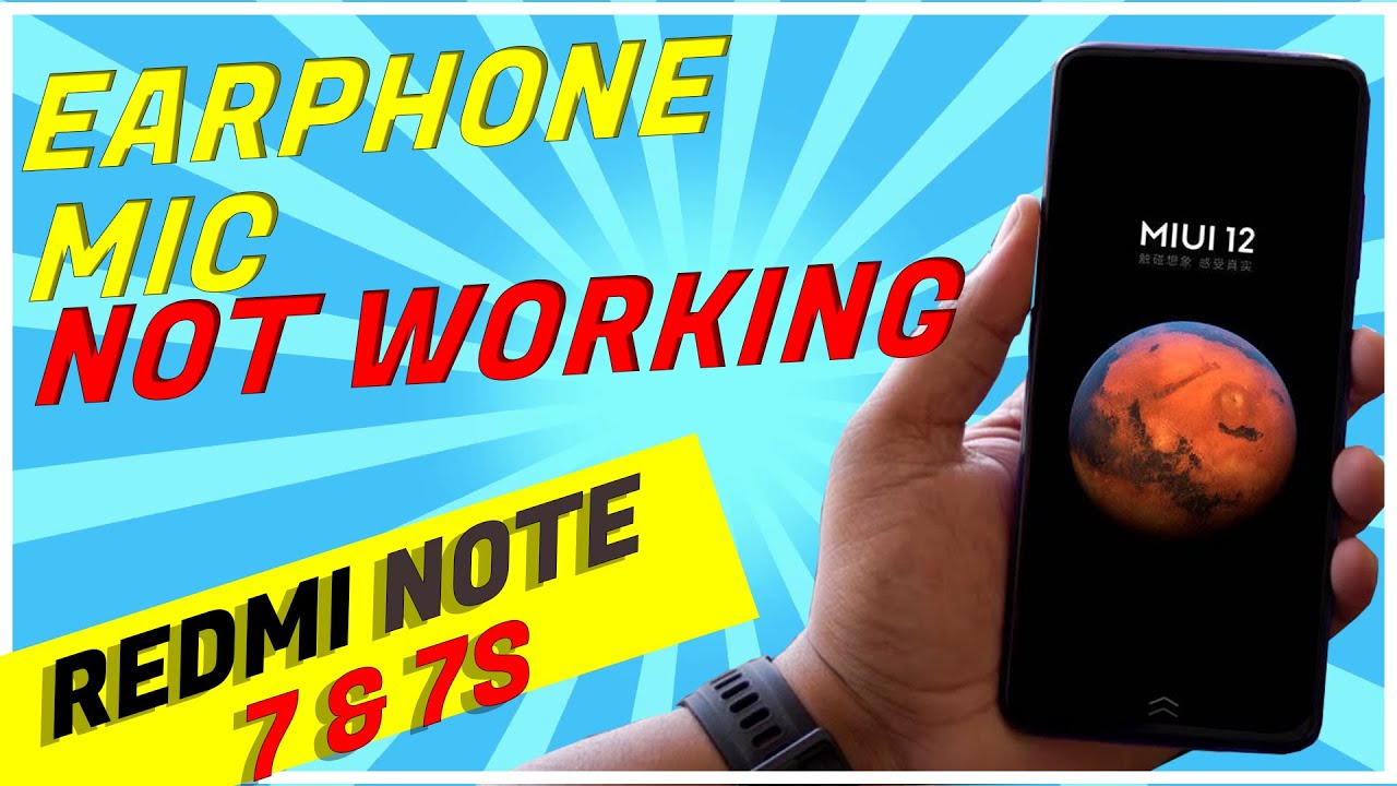 Redmi note 7/7s Earphome MIC Not Working Fixed 100% - YouTube