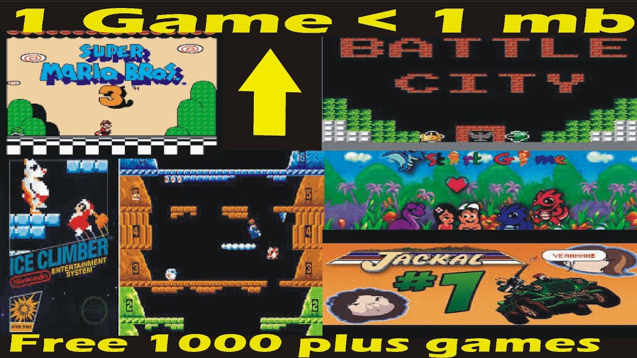 1000 plus PC Games with any joystick or keyboard for free - YouTube
