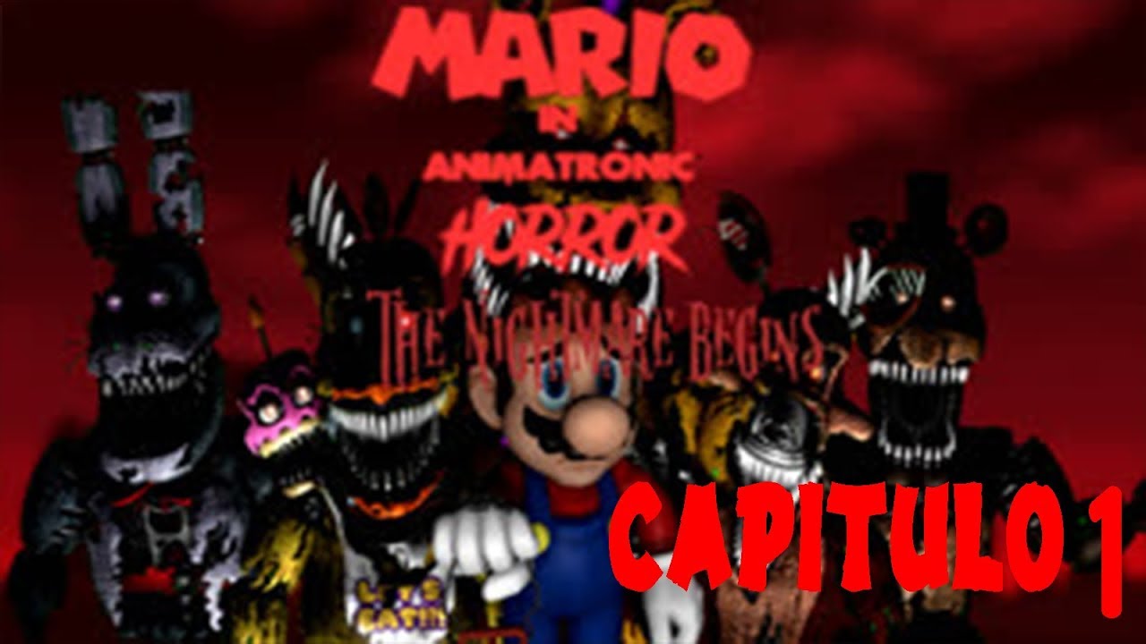MARIO VS FNAF 4 | Mario in Animatronic Horror The Nightmare Begins ...