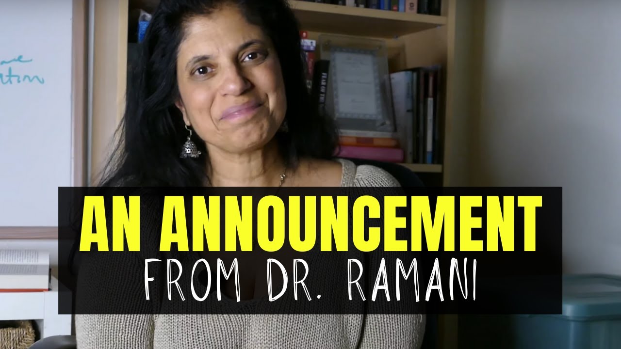 An announcement from Dr. Ramani! - YouTube