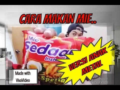 Cara makan mie versi anak mettal | made with viva video