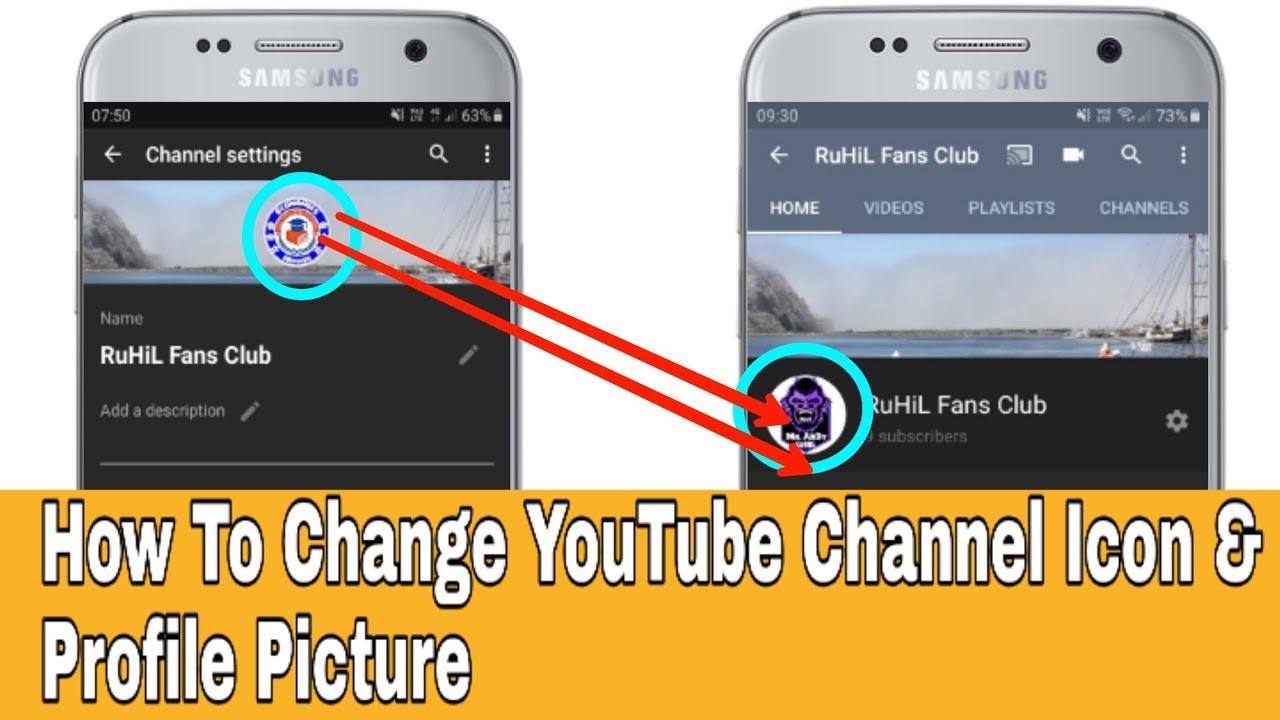 How To Change YouTube Channel Profile Picture & Icon - YouTube
