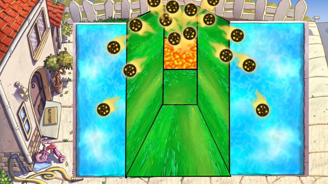 plants vs zombies | Dave's new pvz map:Volcanic island-HARD MODE Mod ...