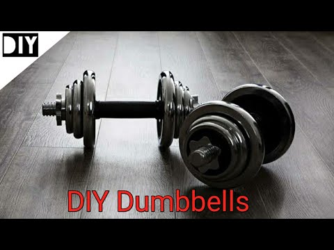 How to make dumbbells at home ( DIY Dumbbells) gym at home - YouTube