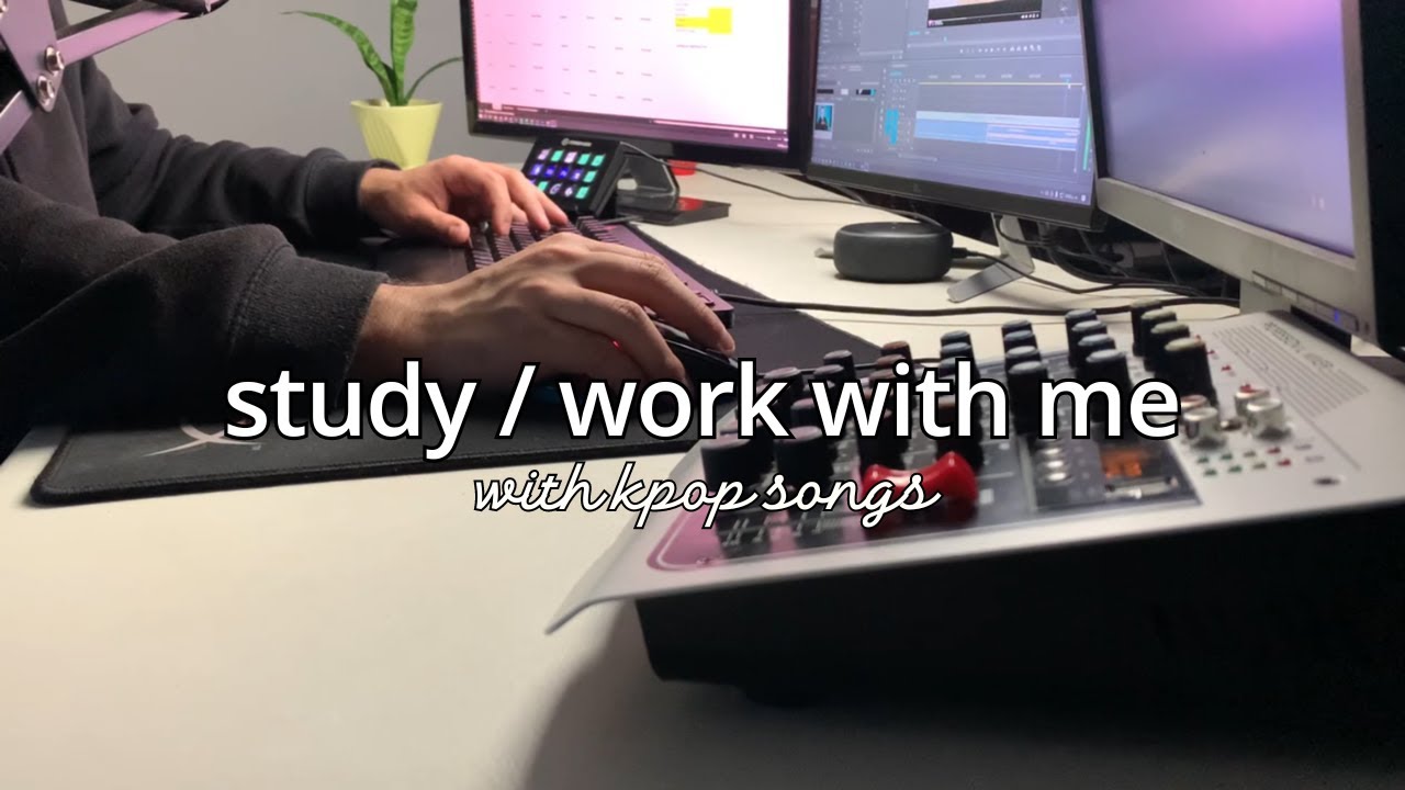 1 HOUR WORK & STUDY WITH ME | REAL TIME | 🎧 kpop lofi music - YouTube