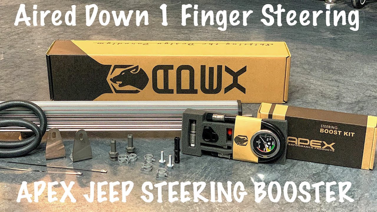 APEX Steering Booster allows 1 Finger Steering In 4LO For ALL Jeep JL ...