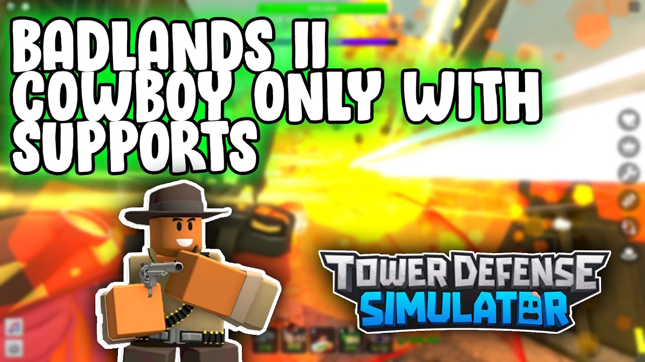80 COWBOY vs GUNSLINGER w/ Supports | Tower Defense Simulator | ROBLOX ...