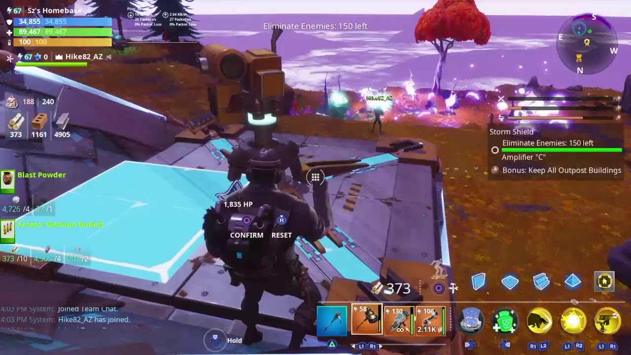 Fortnite STW: Helping Hike with his Storm shield - YouTube