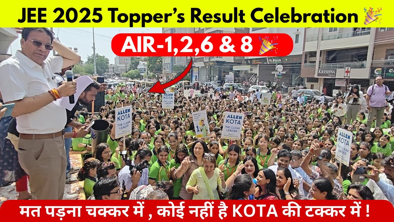 JEE Advanced 2025 Result Celebration at ALLEN KOTA | Toppers Interview ...