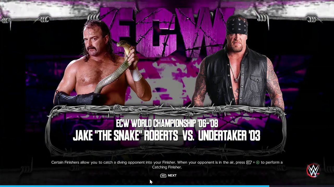 "WWE 2K23: Jake "The Snake" Roberts vs. Undertaker - Clash of Darkness ...