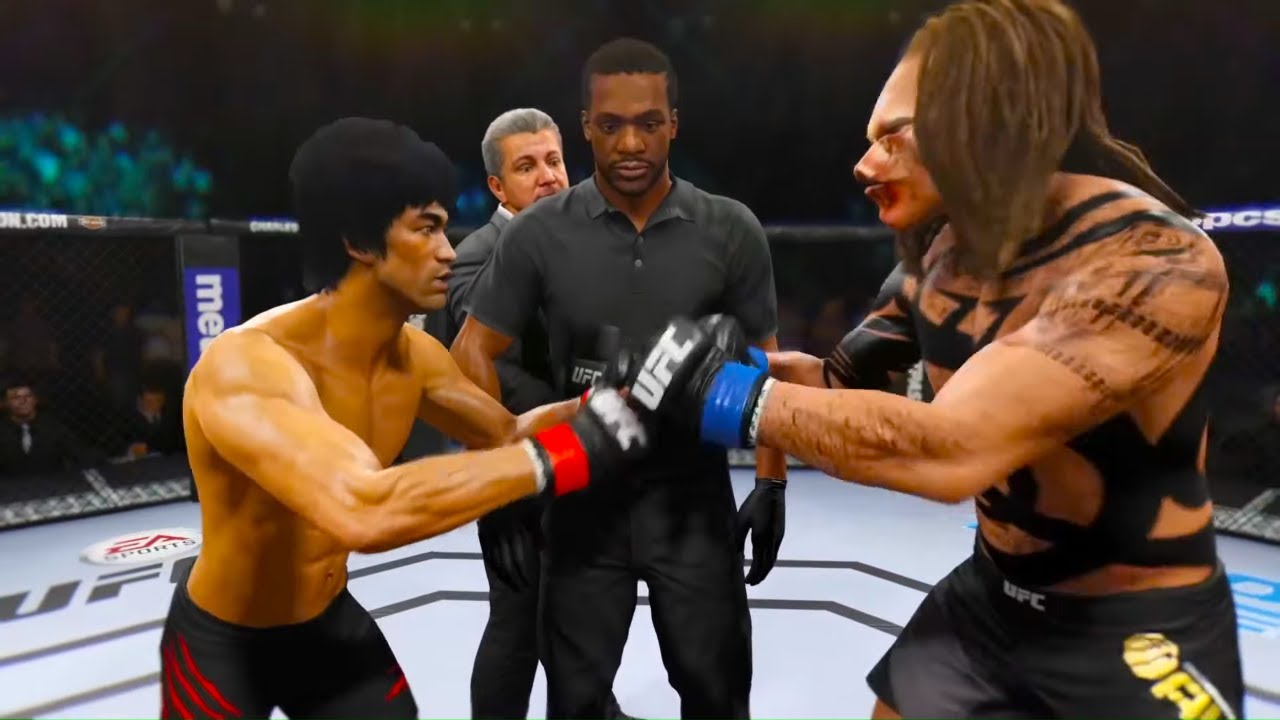 Bruce Lee vs. Danger Alien (EA sports UFC 2) - YouTube