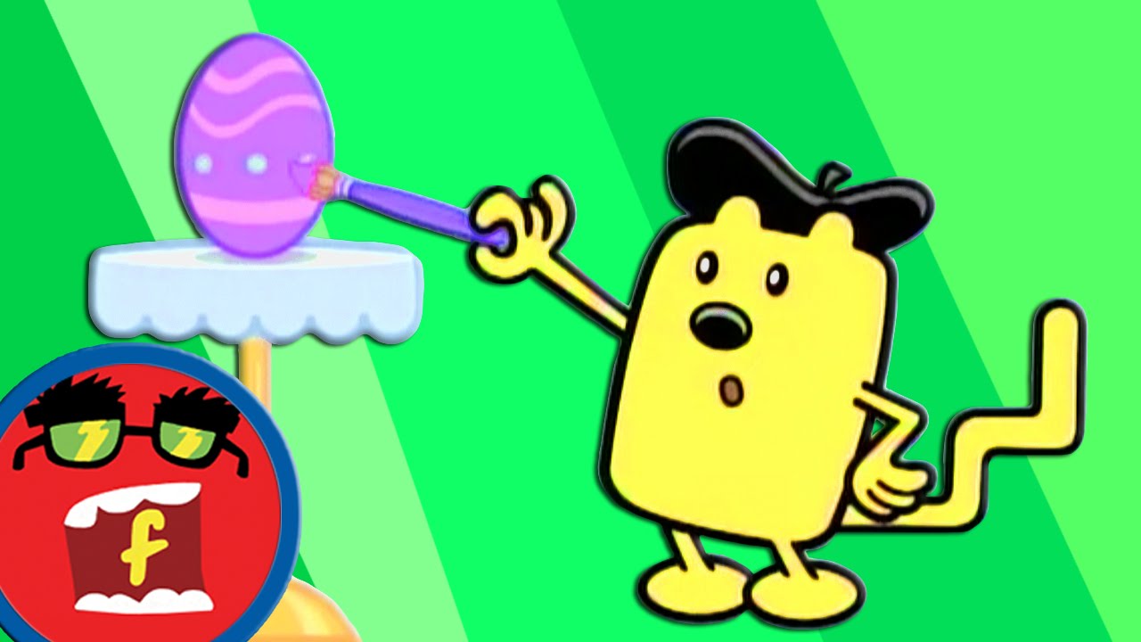 Coloring Eggs | Fredbot Children's Cartoon (Wow! Wow! Wubbzy!) - YouTube