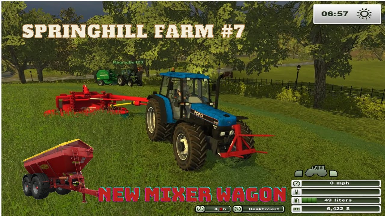 Trying The NEW Mixer Wagon - Farming Simulator 2013 - Springhill Farm ...