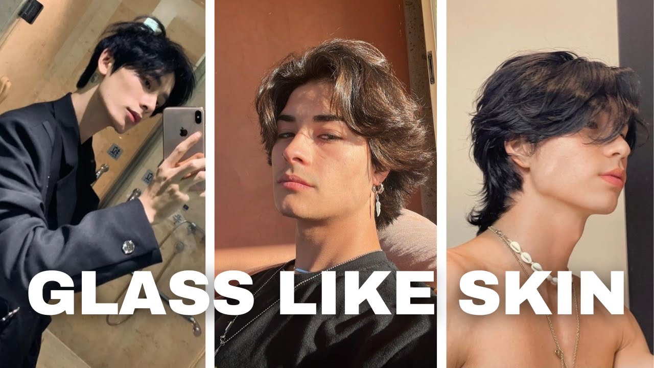 how to get GLASS LIKE SKIN as a man(no bs GUIDE) - YouTube