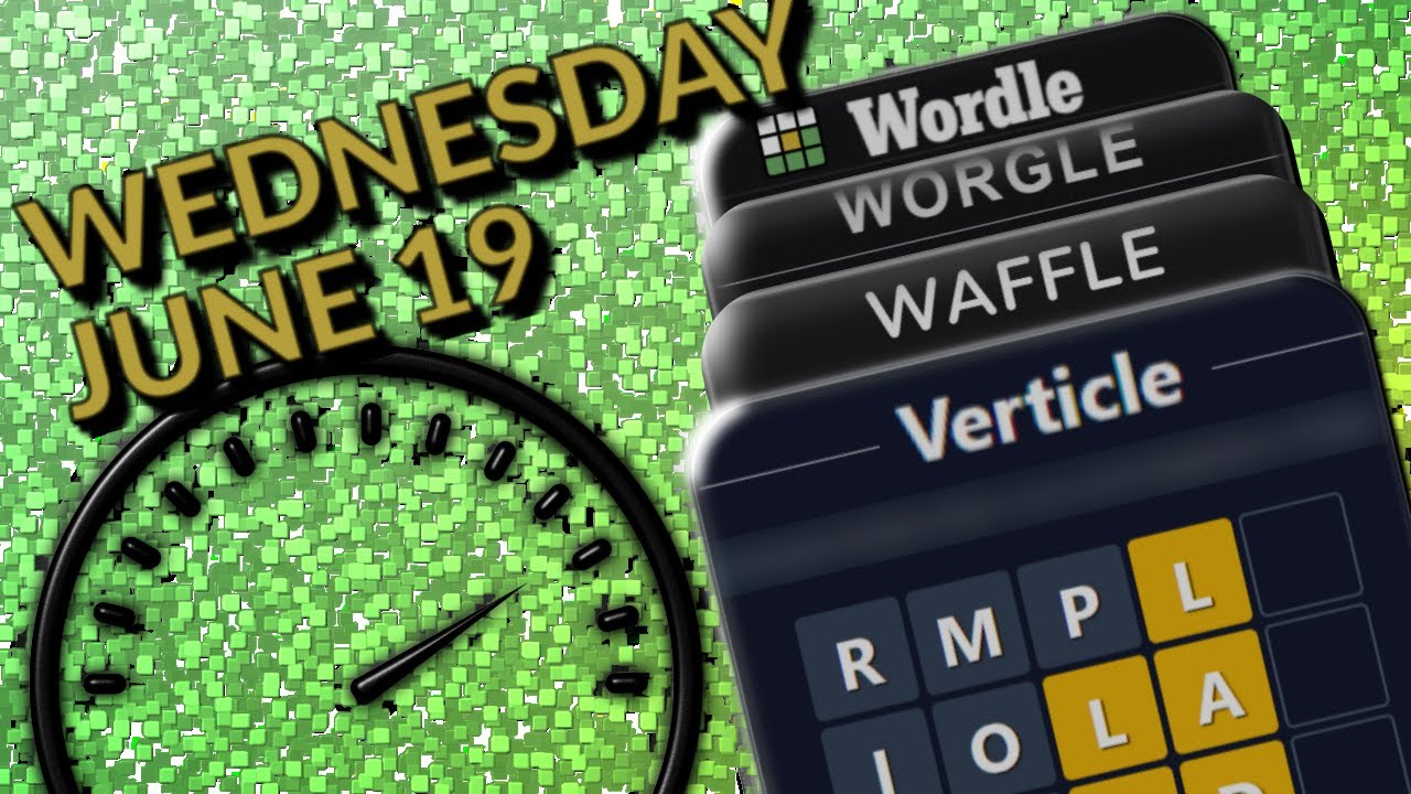 Puzzle Burst: Wordle 1096, Waffle 880, Worgle 890, Verticle - YouTube