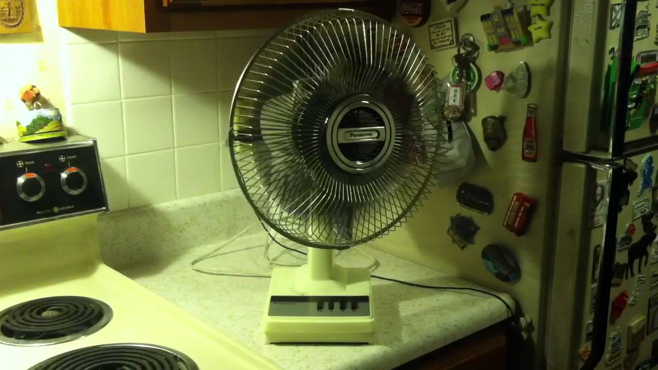 1980s Panasonic 12" Table Fan Model F-1209B - YouTube
