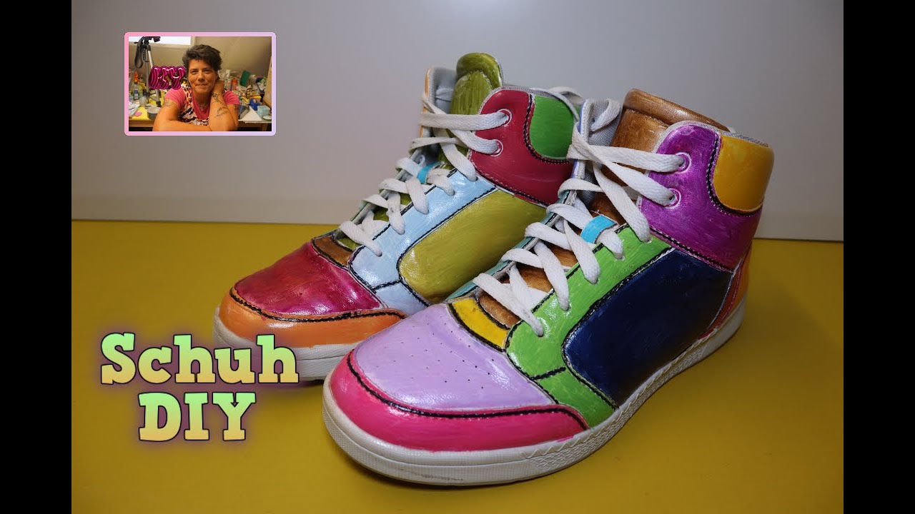 DIY, mach aus deinem Schuh ein Unikat, einfaches Aufpimpen von Schuhen ...