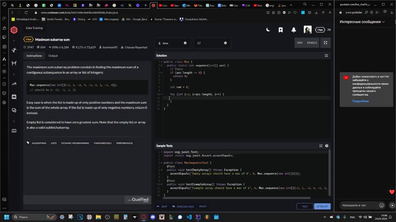 Codewars Java 1 перезапуск Youtube 3756