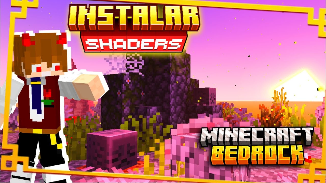 Como Instalar Shades en Minecraft Bedrock 1.21.80X|MCPE - YouTube