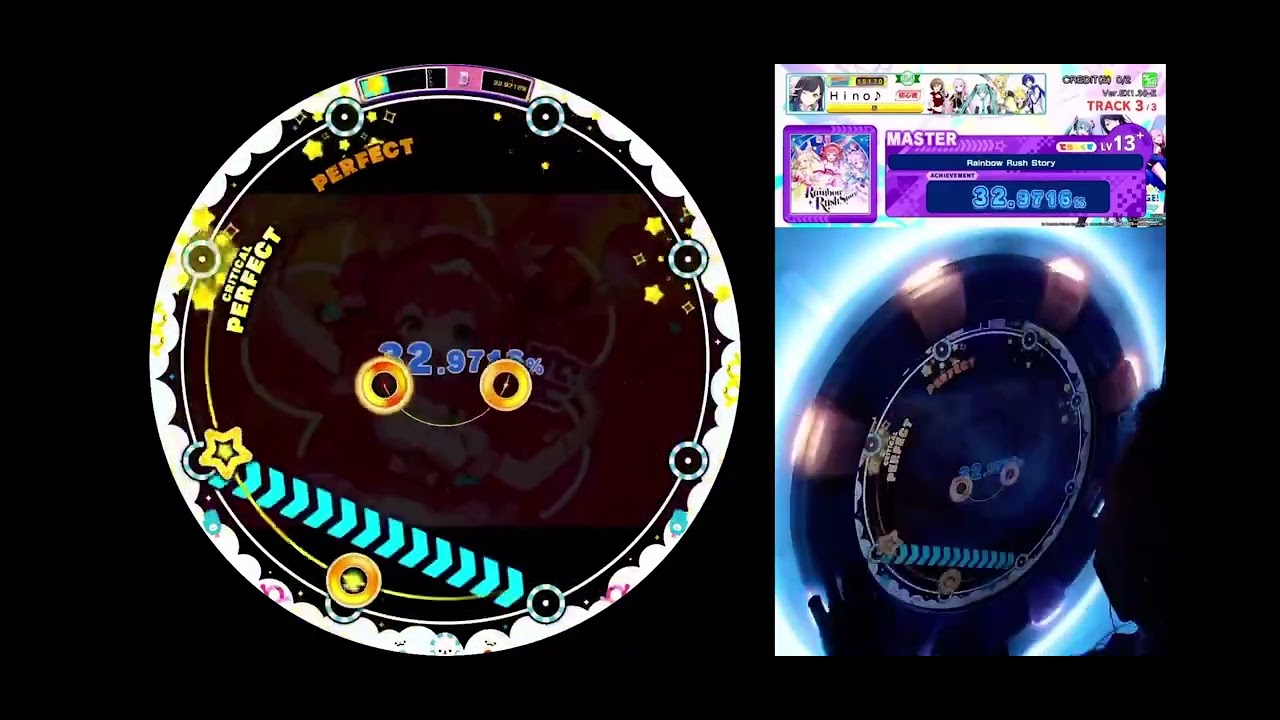 [maimai でらっくす FESTIVAL] Rainbow Rush Story MASTER SSS+ - YouTube