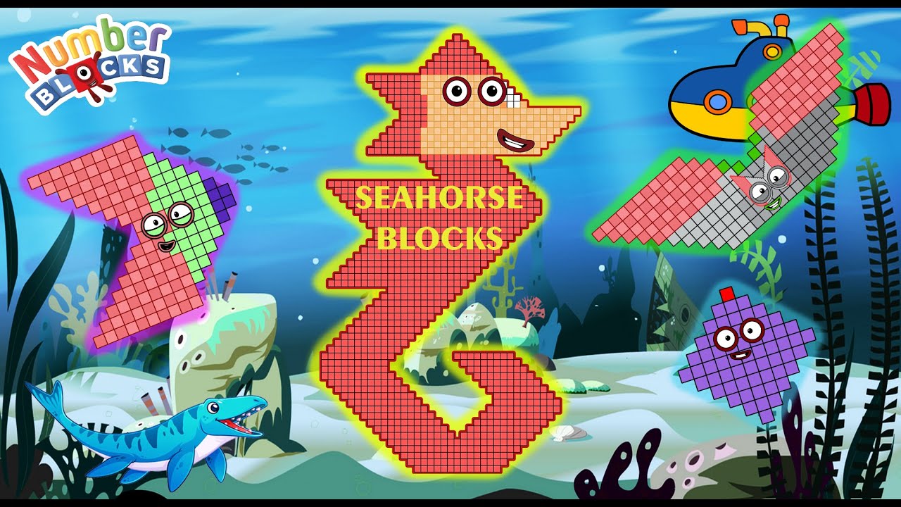 Looking for BIG New Numberblocks Puzzle Tetris Game 1212 Seahorse ASMR ...