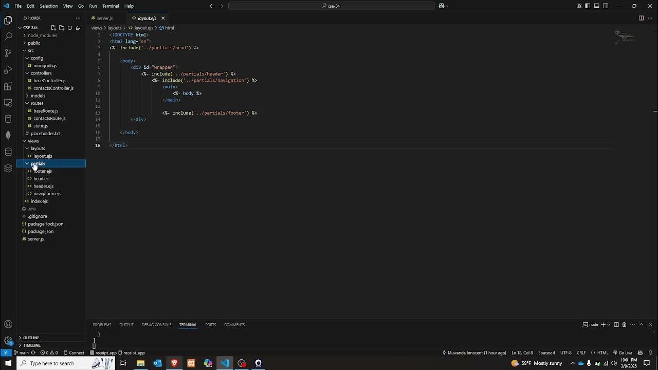week-01-cse-341 assignment - YouTube