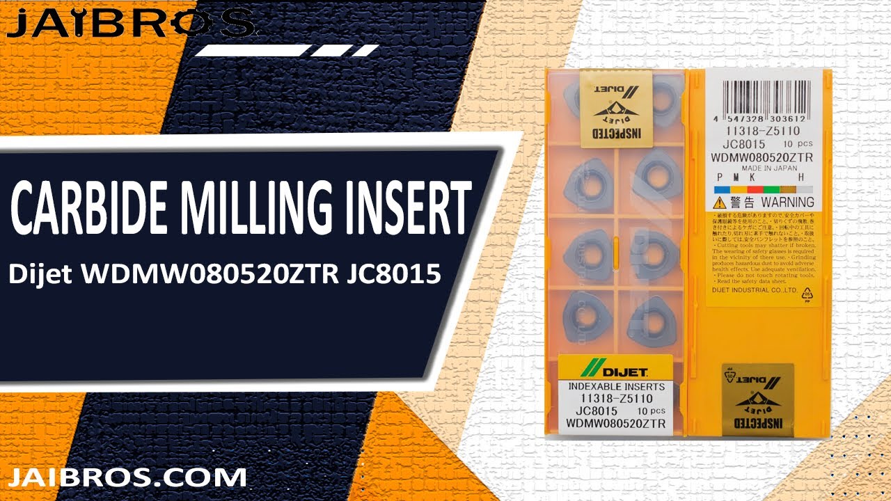 Dijet - WDMW080520ZTR JC8015 Carbide Insert - Jaibros (CNC Machine ...