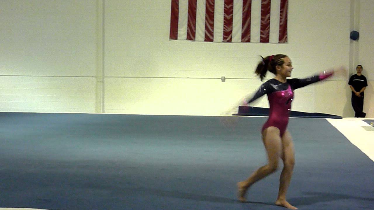 Alyssa Blake Floor routine North Stars gymnastics - YouTube