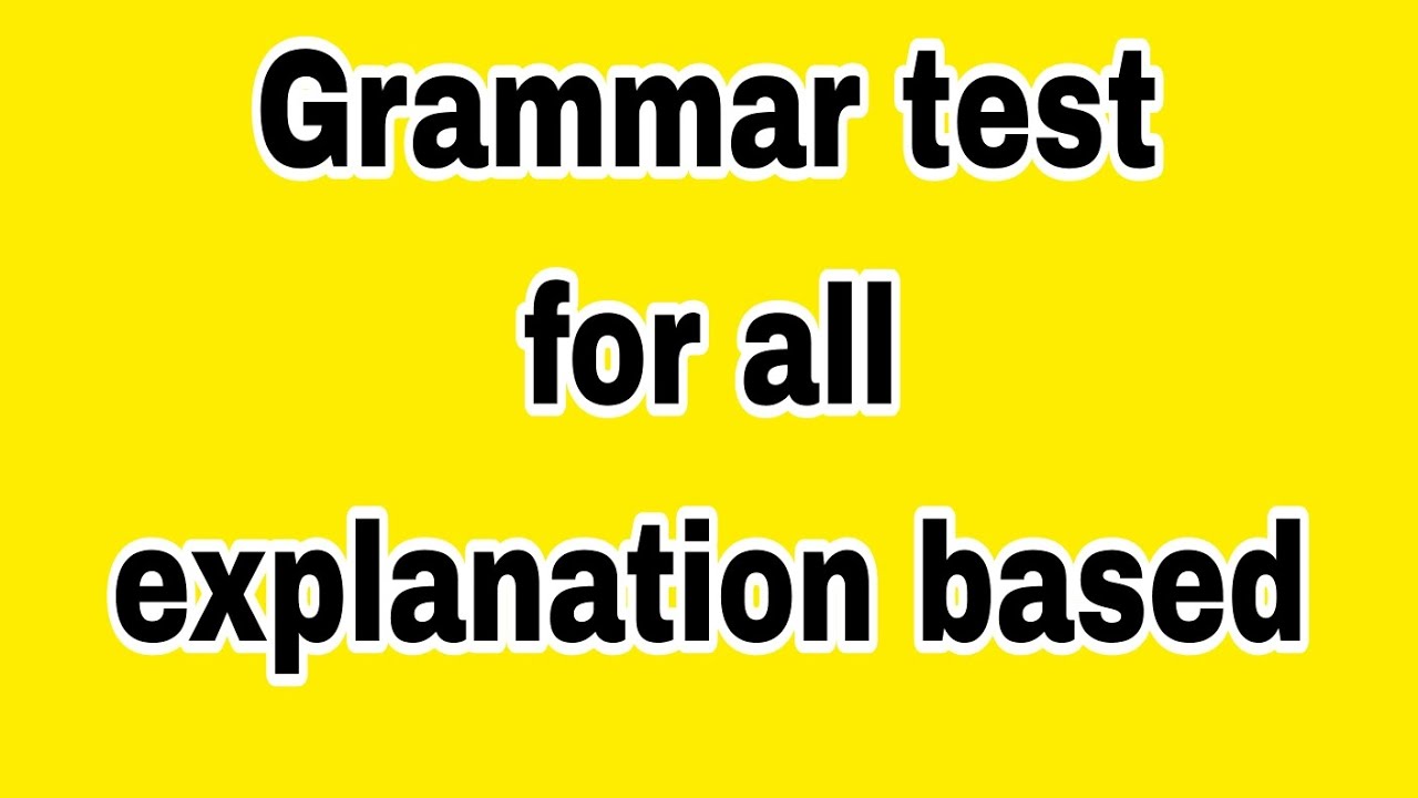 🔴English Exam For Remedial Final exam - YouTube