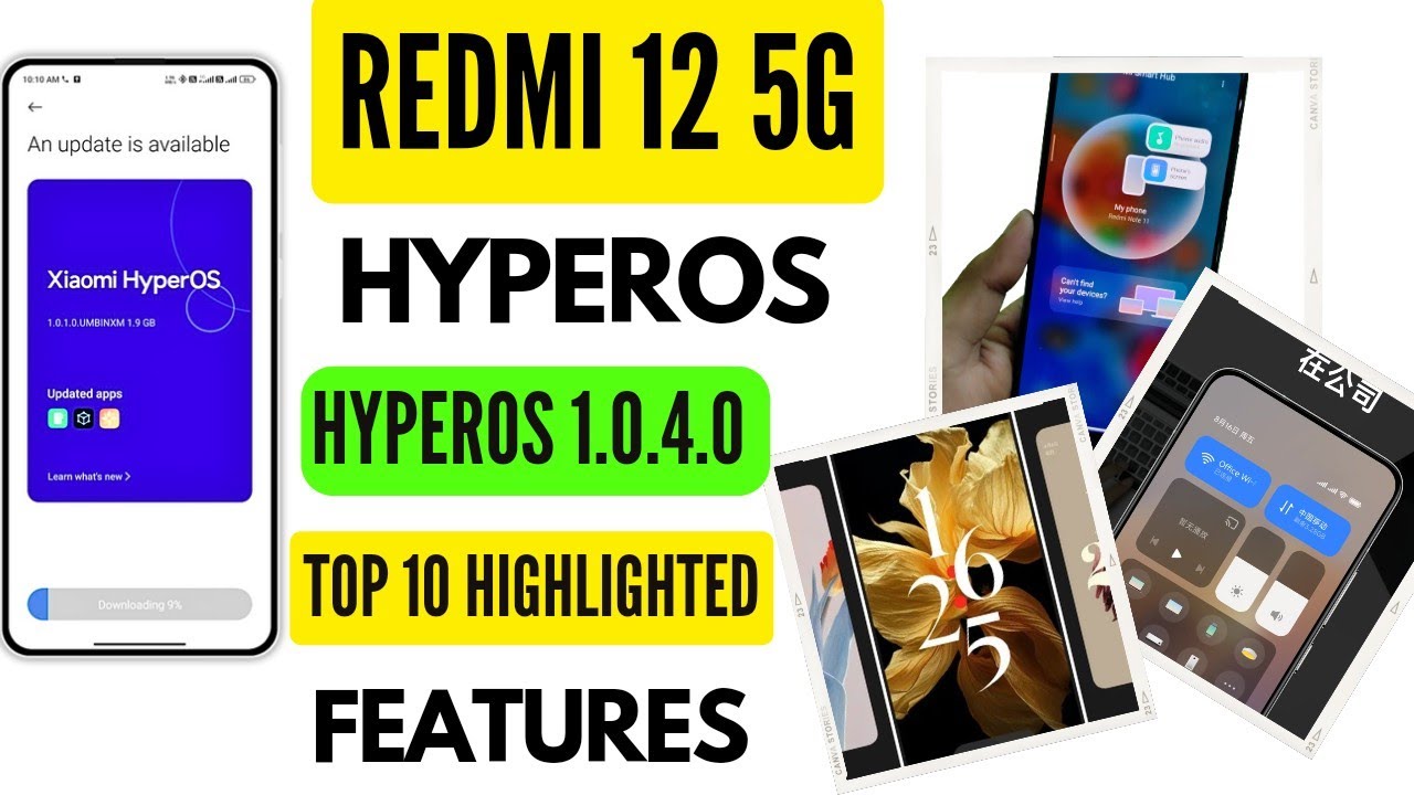 Redmi 12 5G HyperOS 1.0.4.0 New Update Released, Full Features Review ...
