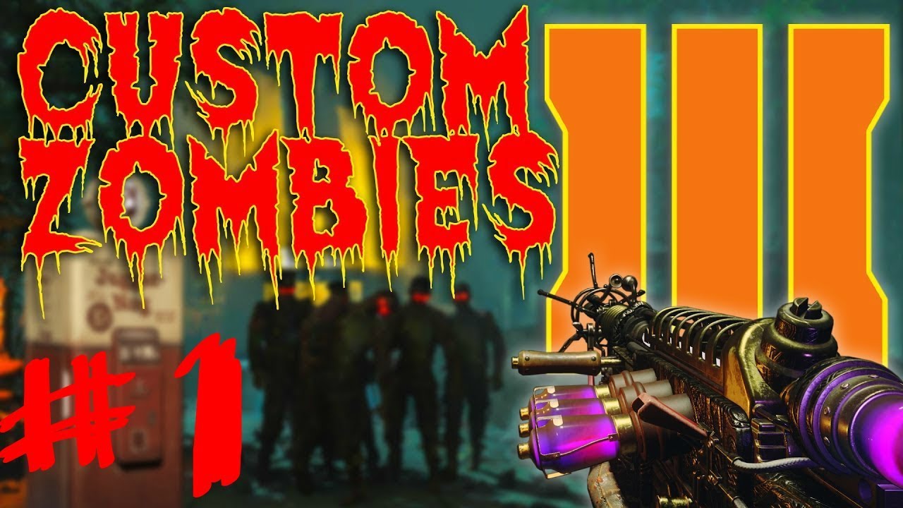 Minecraft sur BO3 custom map zombies #1 - YouTube