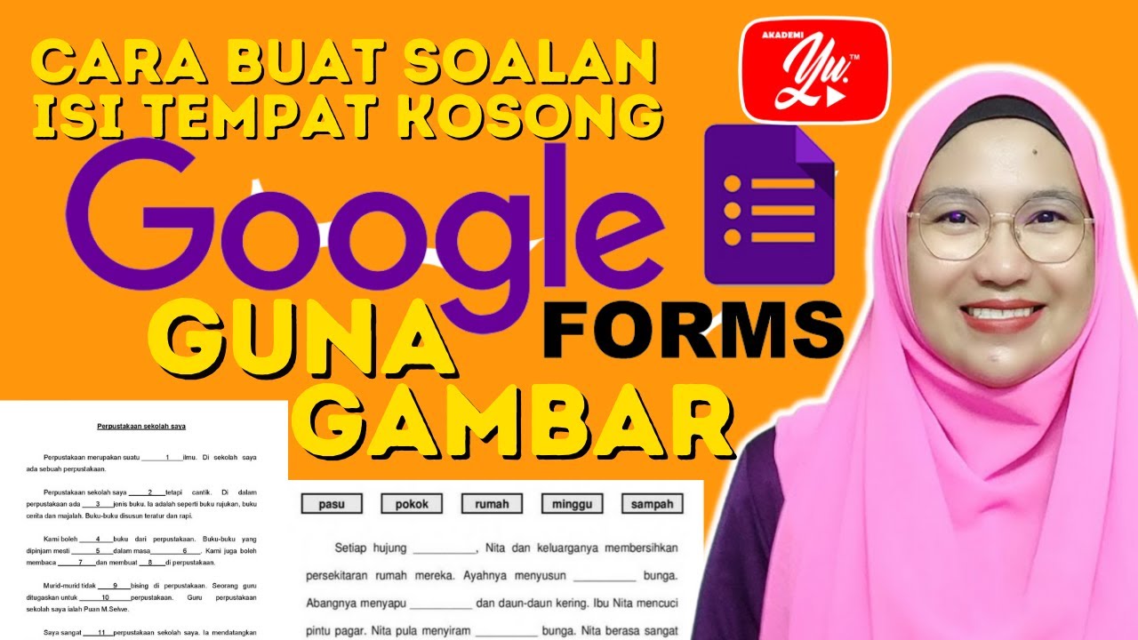 CARA BUAT SOALAN ISI TEMPAT KOSONG DI GOOGLE FORM GUNA GAMBAR # ...