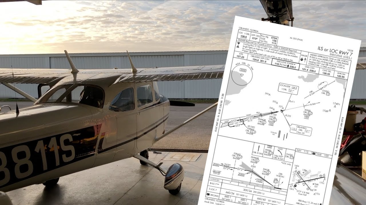 Student Pilot Flying An ILS Approach - YouTube