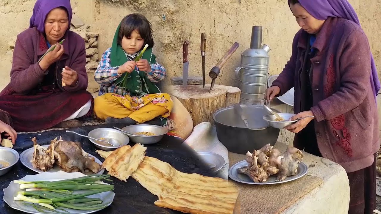 Lamb Heads A delicacy of the Afghan Grandma's Recipe | Daily Routine ...
