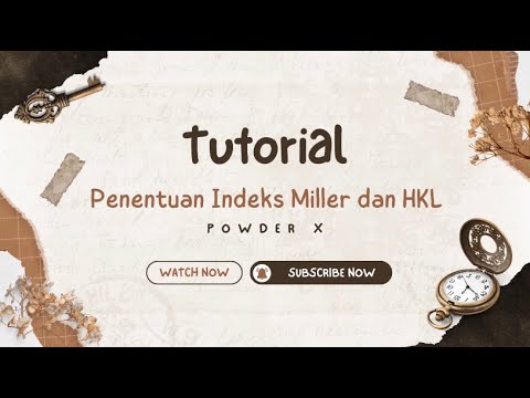 XRD Part 4 | Penentuan Indeks Miller dan HKL dengan Software PowderX ...
