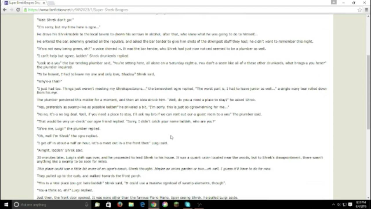 Reading Shrek and Shadow Fanfiction (Chapter 1 of 5) - YouTube