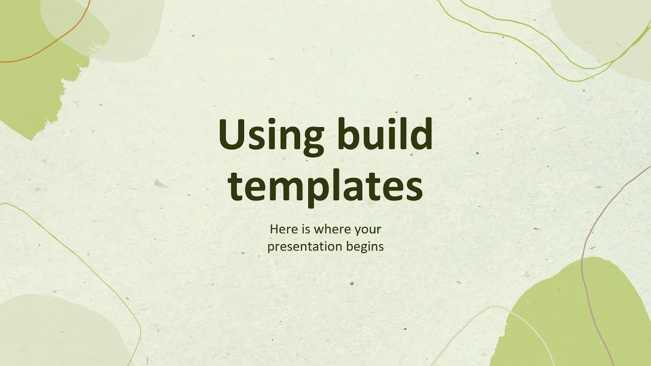 Power point presentation tutorial : Using build templates part two ...
