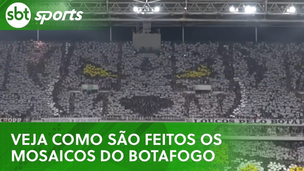 Entenda como são feitos os mosaicos da torcida do Botafogo | SBT Sports ...