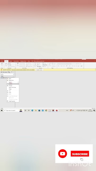 How to rename table & delete in ms access 2016#microsoftoffice #ms # ...