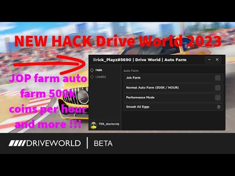 NEW 🥚 Drive World script hack FREE pastebin 2023 auto jop and more ...
