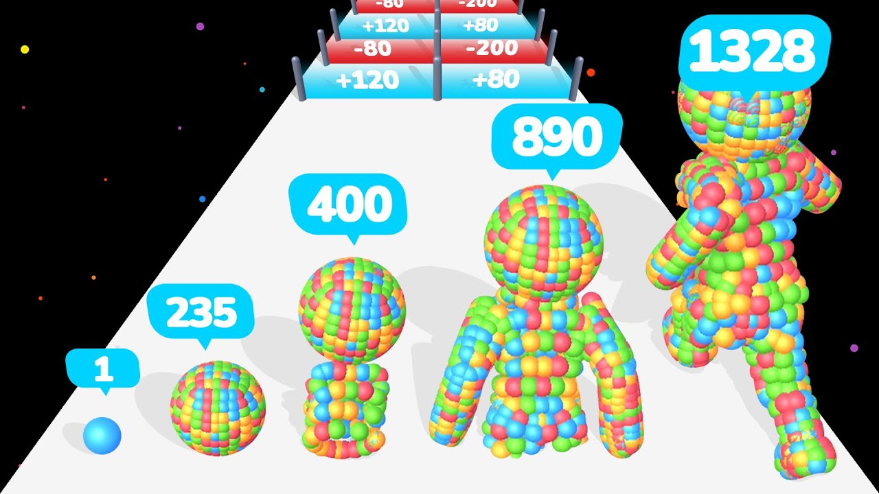 BALLOON RUSH 3D - Math Games (Freeplay, Max Level) - YouTube