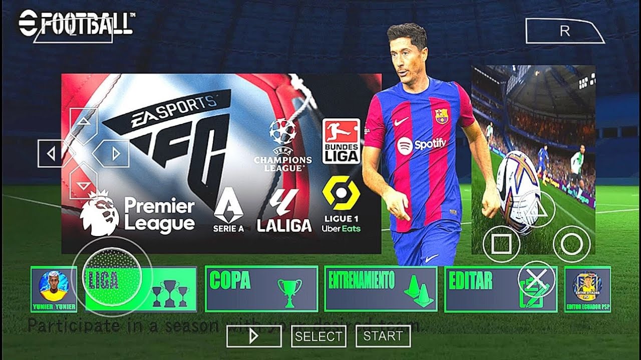 PES 6 MOD PES 2024 PPSSPP ANDROID OFFLINE REAL FACES NEW KITS 2023/24 ...