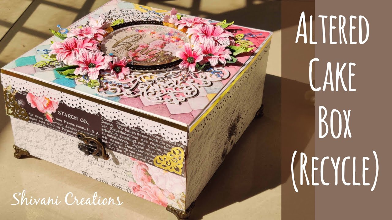 Altered Cake Box/ How to Recycle old Cake Box/ Best out of Waste - YouTube