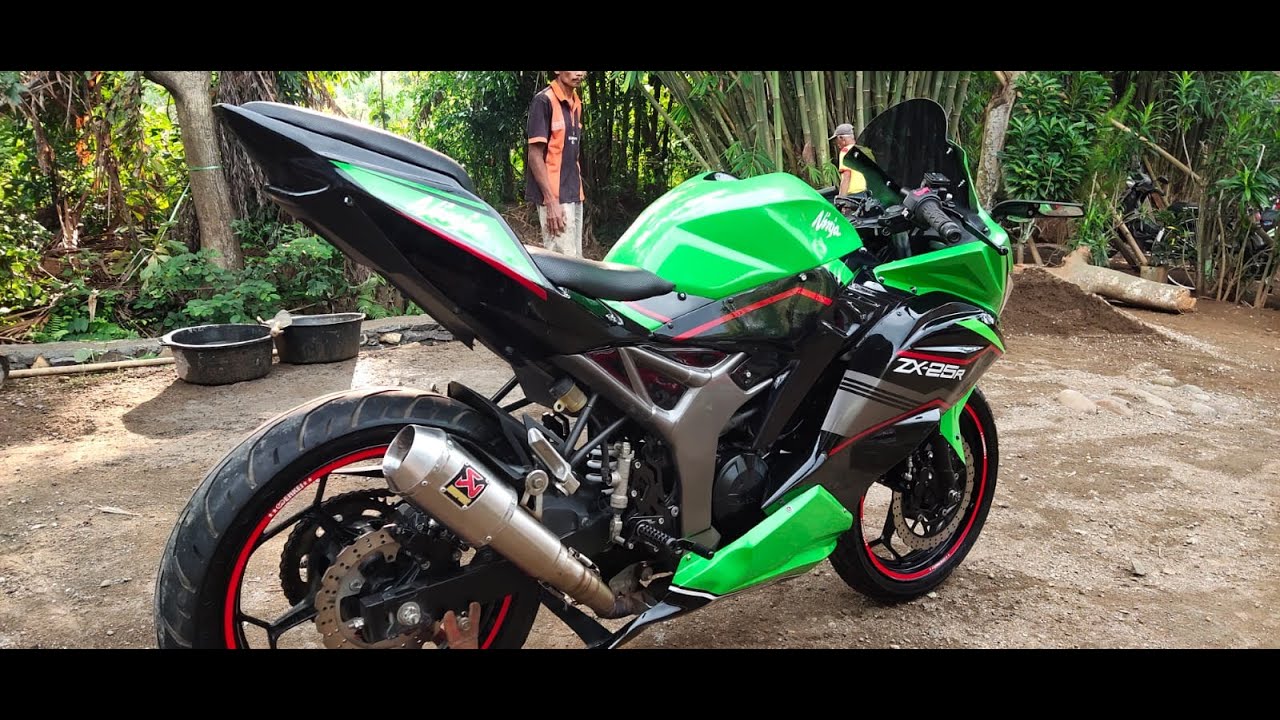 gile ganteng bener ninja mono SL modif zx 25r - YouTube
