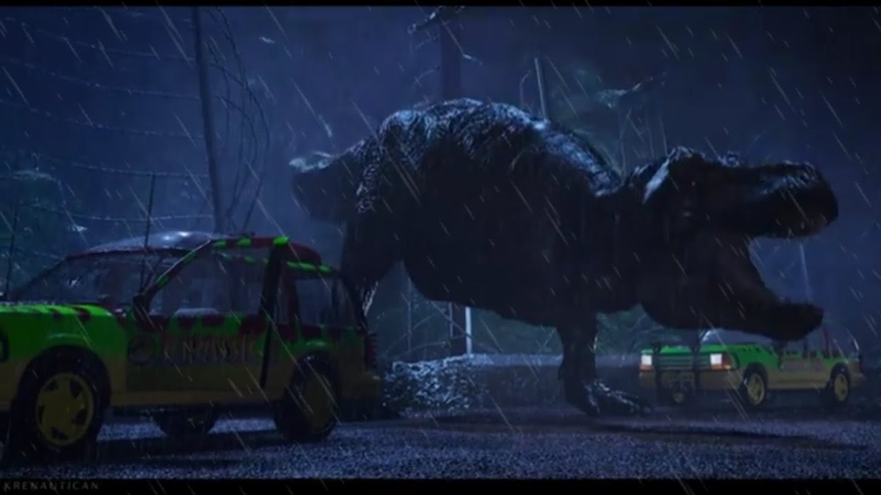 T rex breakout Scene with Accurate t rex and accurate sounds - YouTube
