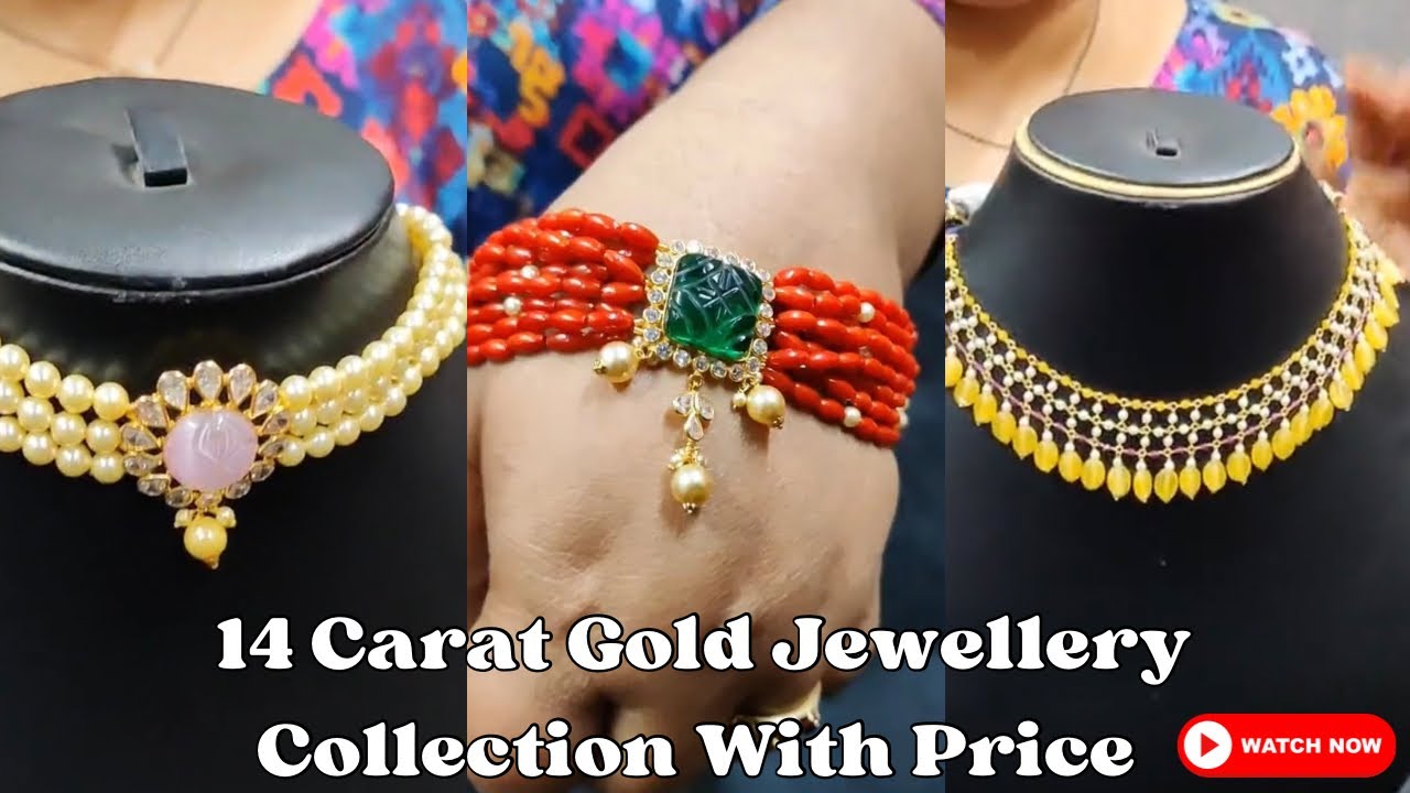 14 Carat Gold Jewellery Collection With Price| Lavya Jewels ...