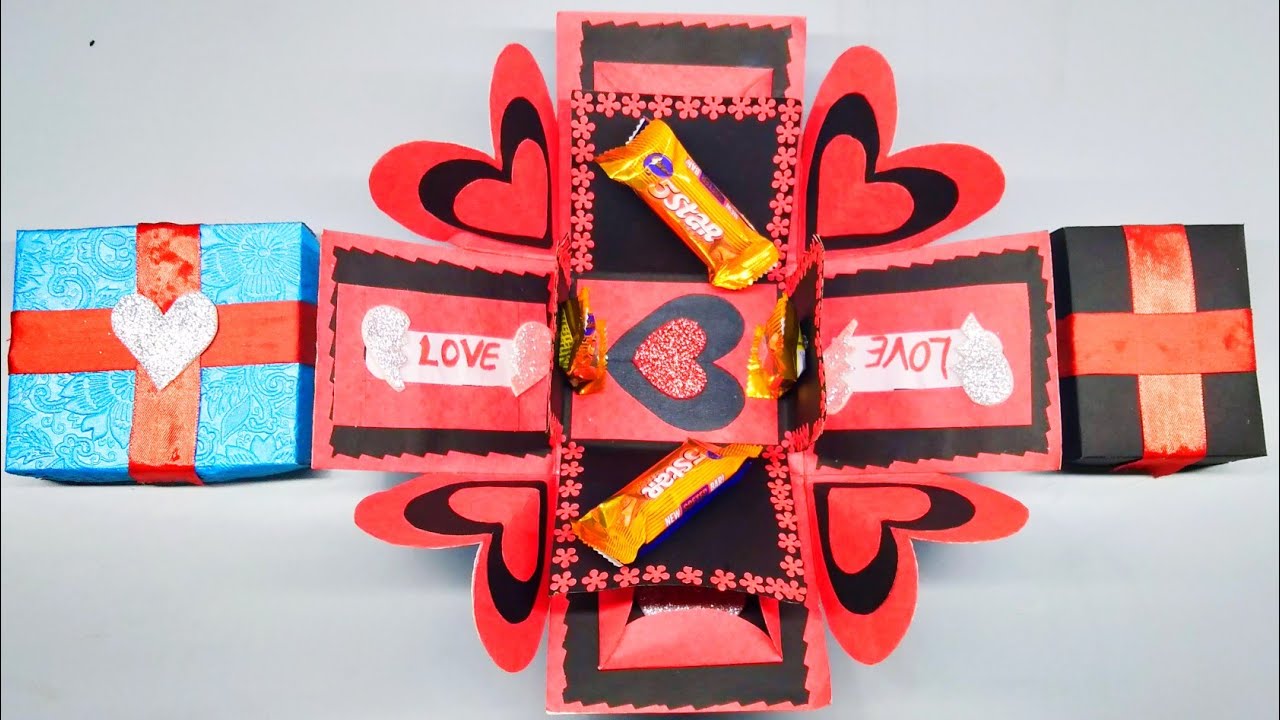 Love gift box || anniversary gift box || how to make love gift box ...