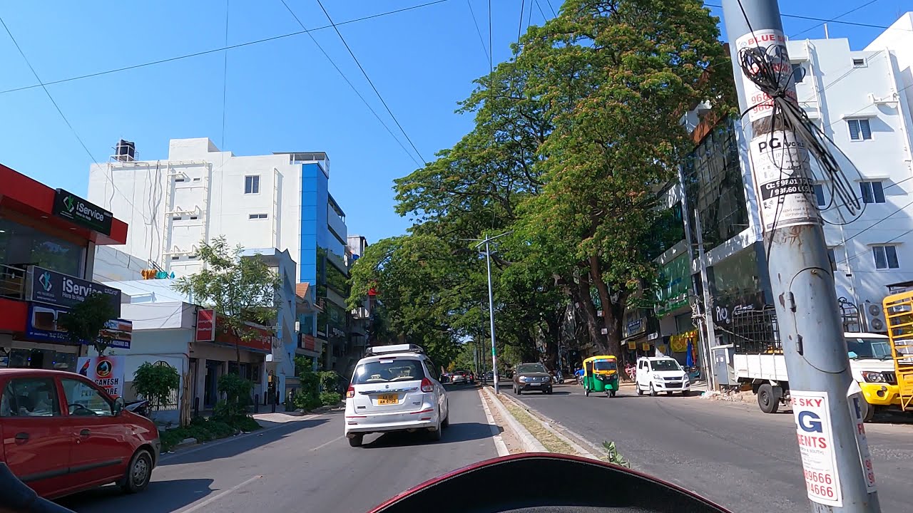 Driving from Jayanagar 5th block to Jayanagar 4th block 4k Video ...